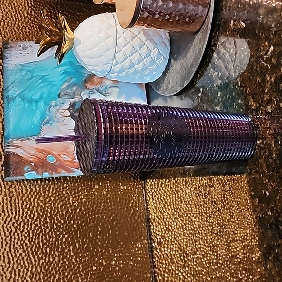 Starbucks | Dining | Starbucks Berry Plum Grid Disco Christmas Holiday ...